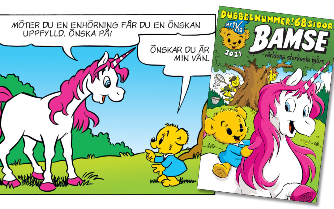 Bamse nr 11/12 - med extra tidning på engelska!