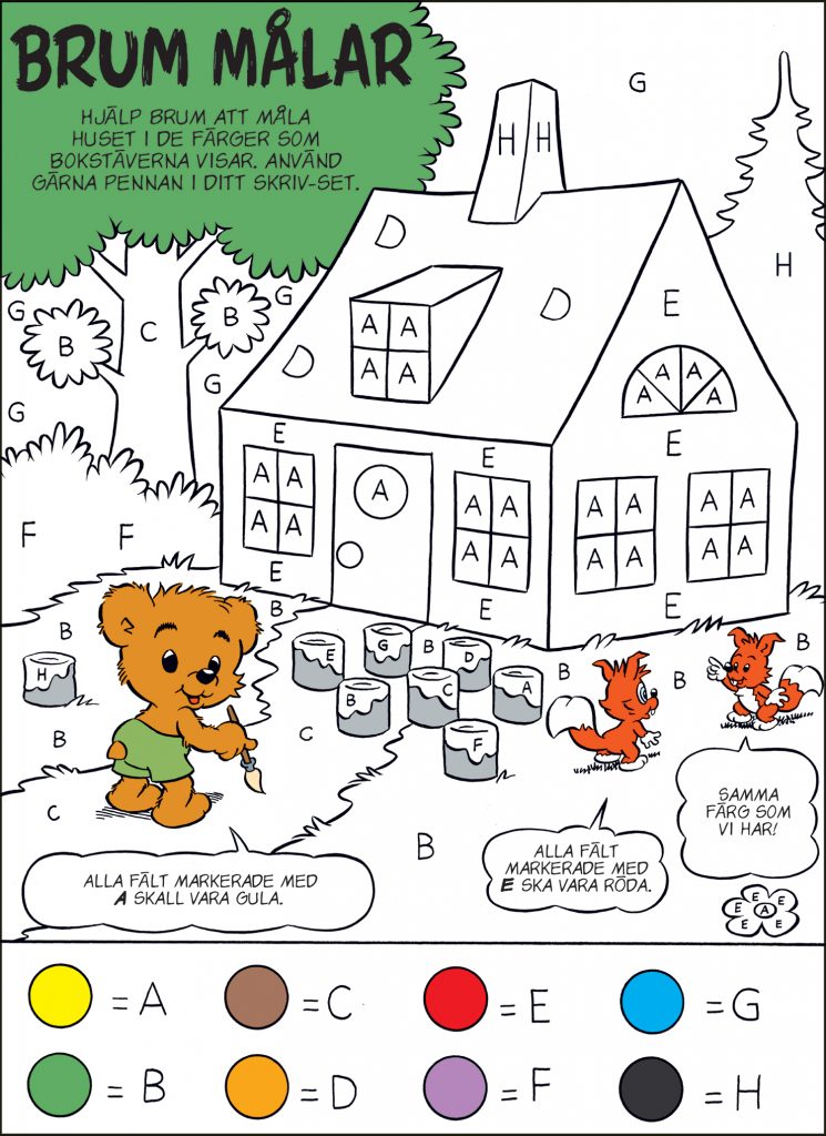 Brum målar – Bamse