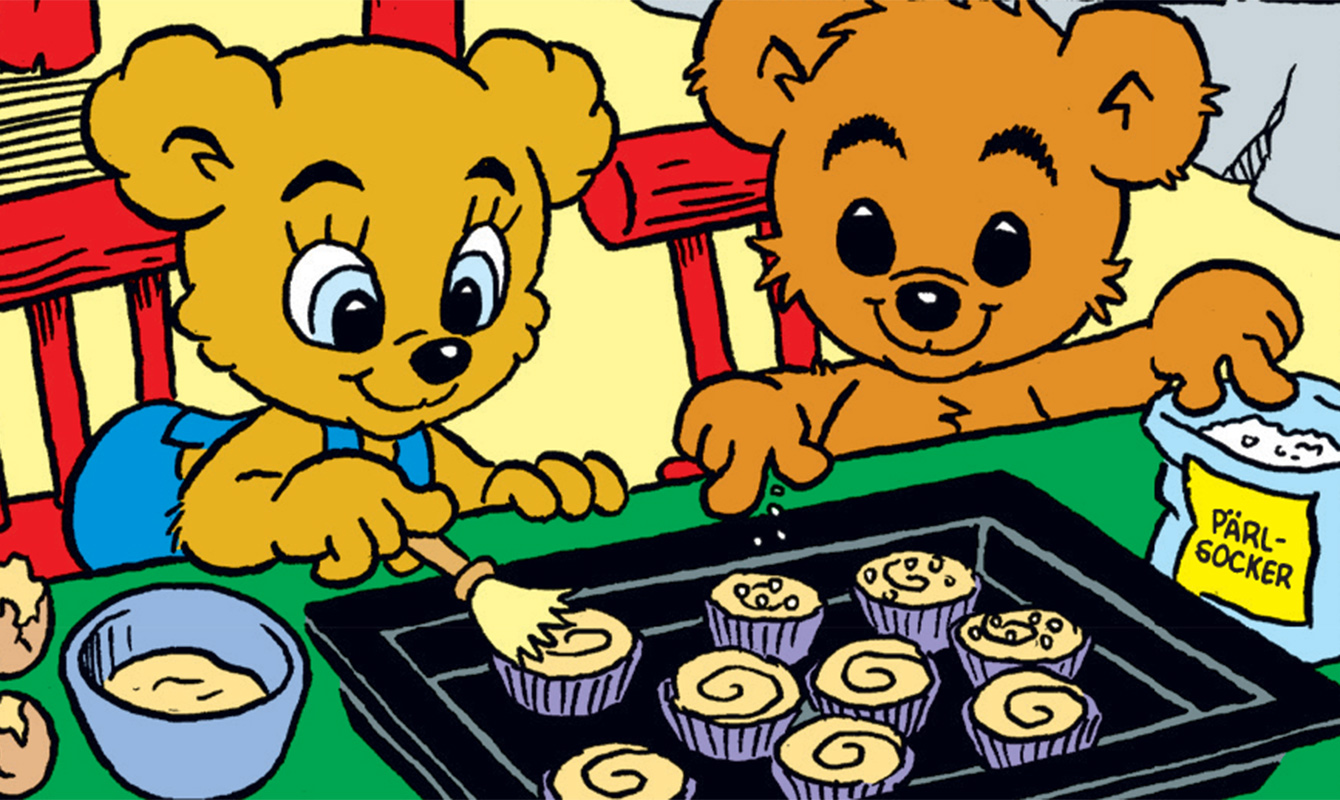 Kanelbullens dag: Baka med trillingarna – Bamse