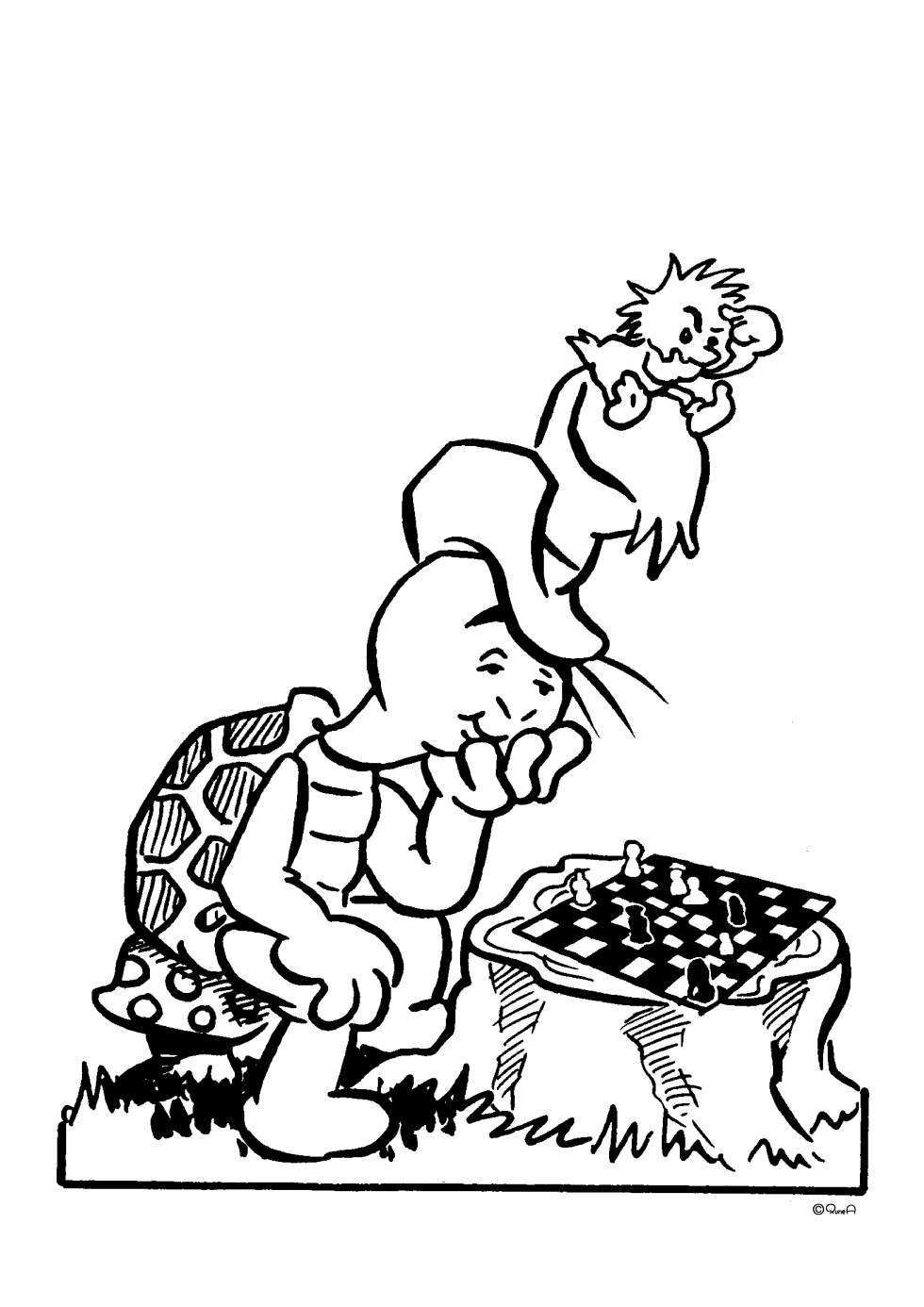 malarbild-skalman – Bamse